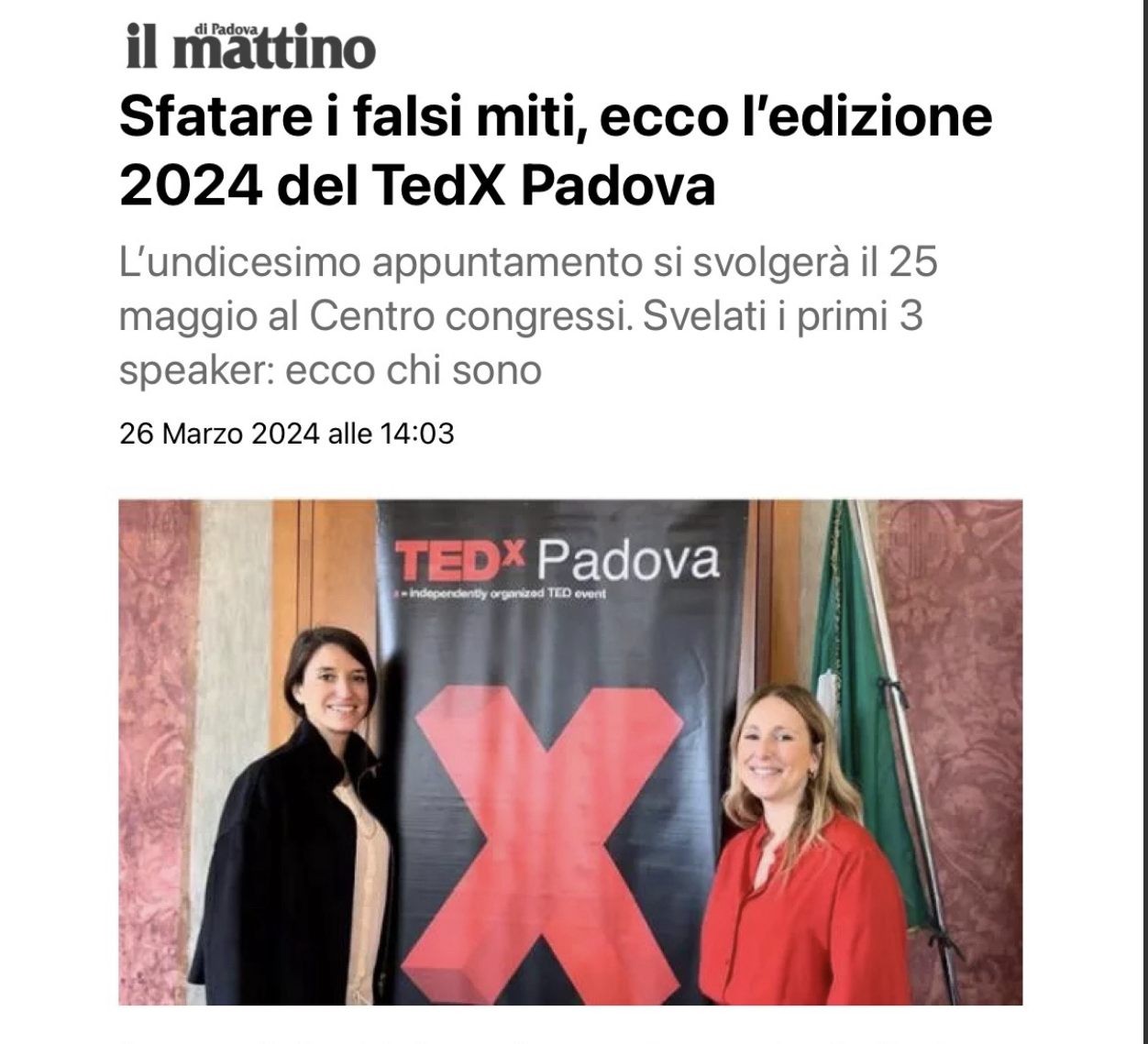 Il Mattino di Padova | TedxPadova